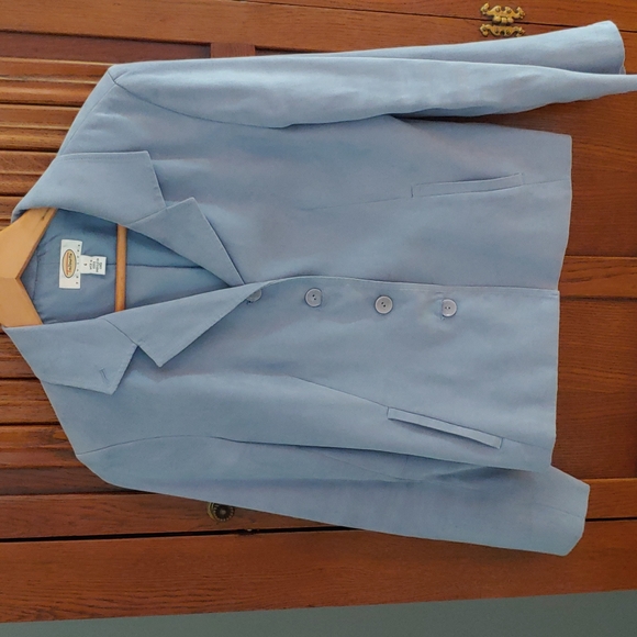 Talbots | Jackets & Coats | Ultrasuede Blue Blazer By Talbots | Poshmark